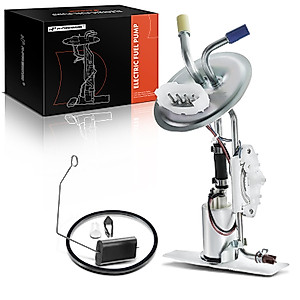 A-Premium Electric Fuel Pump Assembly with Sending Unit Compatible with Ford F150, F-250, F-350, 1987 1988 1989, 4.9L 5.0L 5.8L 7.5L, with Rear Steel Tank, Replace# E7TZ9H307D