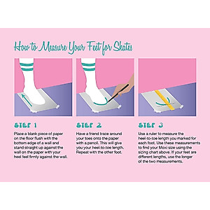 Moxi Lolly Roller Skate - Fashionable Womens Quad Roller Skate | Taffy Purple | Size 7