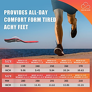 PCSsole Plantar Fasciitis High Arch Support Insoles Men Women - Orthotic Shoe Inserts for Arch Pain Relief - Boot Work Shoe Insole - Standing All Day Comfort