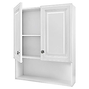 Glacier Bay 23-1/8 in. W x 27-7/8 in. H Framed Surface-Mount Bathroom Medicine Cabinet in White