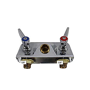 AA Faucet 4" Wall Mount No Lead Faucet with 3-1/2" Swivel Gooseneck Spout NSF