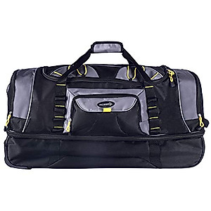 TPRC Sierra Madre II Upright Rolling Duffel Bag, Black/Gray, 30-Inch