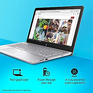 HP 15.6 inch HD Laptop, Intel Core i5-7200U Processor 2.5GHz, 12GB DDR4 RAM, 1TB HDD, HDMI, Bluetooth, SuperMulti DVD, WiFi, HD Webcam, Windows 10 -Turbo Silver
