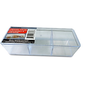 Organizer and Storage With Lid For Makeup, Toiletries, Jewelry, Tea Bags, Crafts and Scrapbook Supplies