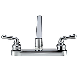 Pacific Bay PB-K14CP Kitchen Sink Faucet with Classic Levers - Metallic Plating Over ABS Plastic (Polished Chrome)