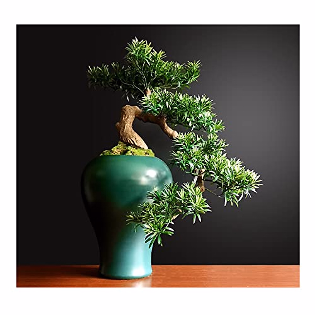 Artificial Bonsai Tree Bonsai Tree Faux Pine Tree Bonsai Juniper Tree Bonsai Artificial Bonsai Tree Indoor Decoration House Plant with Ceramic Pot for Decoration, Desktop Display, Zen Garden Décor