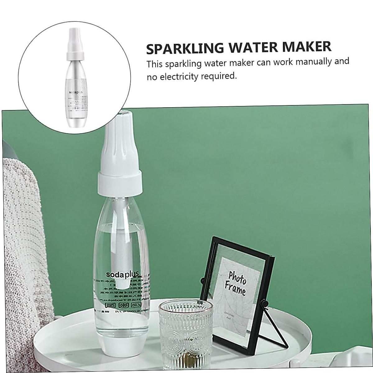 NOLITOY 2 Pcs Sparkling Water Machine Water Maker Carbonating Bottles Carbonated Drink Maker Soda Water Making Tool Water Carbonator White Food Grade Bpa Manual Carbonated Water