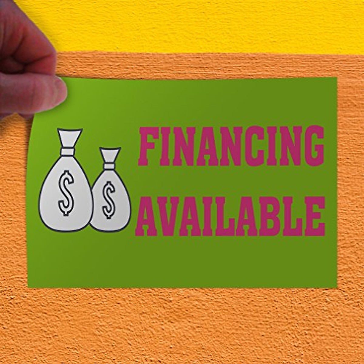 Decal Stickers Multiple Sizes Financing Available Advertising Printing B Industrial Vinyl Safety Sign Label Business 12x8Inches