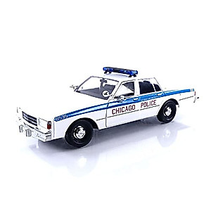 1989 Chevy Caprice White with Blue Stripes City of Chicago Police Department Artisan Collection 1/18 Diecast Model Car by Greenlight 19128