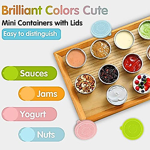 Salad Dressing Containers To Go, 3x1.7oz Small Stainless Steel Condiment Containers with Lids, Leakproof Dip Containers, Reusable Mini Sauce Container, Premium Silicone Lids Dipping Sauce Cups