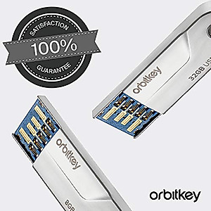 Orbitkey - USB 3.0 - Fast Transfer USB - 46.25 x 12.5 x 3.75 mm - Fast Transfer Chip, Slim Profile, Compatible with All Orbitkey Products