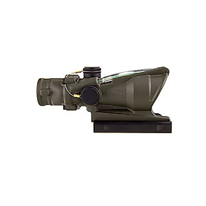Trijicon ACOG TA31-D-100312 4x 32 Dual Illuminated Green Chevron .223 BAC Reticle Scope, OD Green