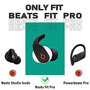 Ear Skins for Beats Fit Pro, Ear Cover Tips Silicone Accessories for Beats Fit Pro 2021 Ultra-Thin Skin Protective Covers Tip Holder [Fit in Case]