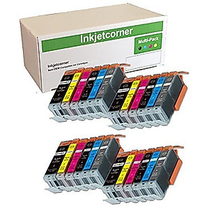 Inkjetcorner Compatible Ink Cartridges Replacement for PGI-250XL CLI-251XL PGI 250 XL CLI 251 XL for use with MG7520 iP8720 MG7120 MG6320 Printer (24-Pack)