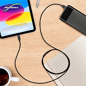 BoxWave Cable Compatible with GoPro Hero 7 Black (Cable by BoxWave) - DirectSync - USB 3.0 A to USB 3.1 Type C, USB C Charge and Sync Cable for GoPro Hero 7 Black - 6ft - Black