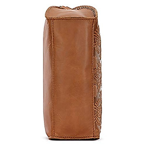 The Sak Women's Silverlake Leather Crossbody, Tobacco Floral Embossed