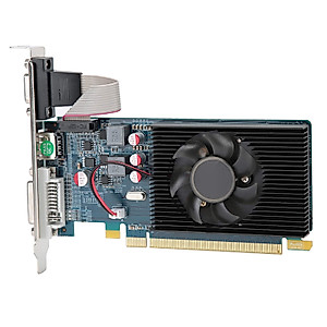 Dilwe HD7450 Computer Graphics Cards, 2G 64bit 600MHz DDR3 Graphics Cards, PCI Express 3.0 Slot for Desktop Computer