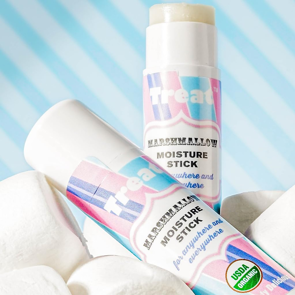 TREAT BEAUTY Organic Marshmallow Moisture Stick, 0.5 OZ