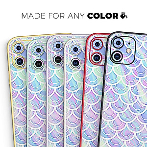 Design Skinz Iridescent Dahlia v9 - DesignSkinz Protective Vinyl Decal Wrap Skin Cover Compatible with The Apple iPhone 12 Pro (Full-Body, Screen Trim & Back Glass Skin)
