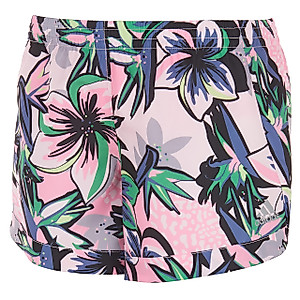 adidas Girls' Printed Woven Shorts, Light Pink, X-Large