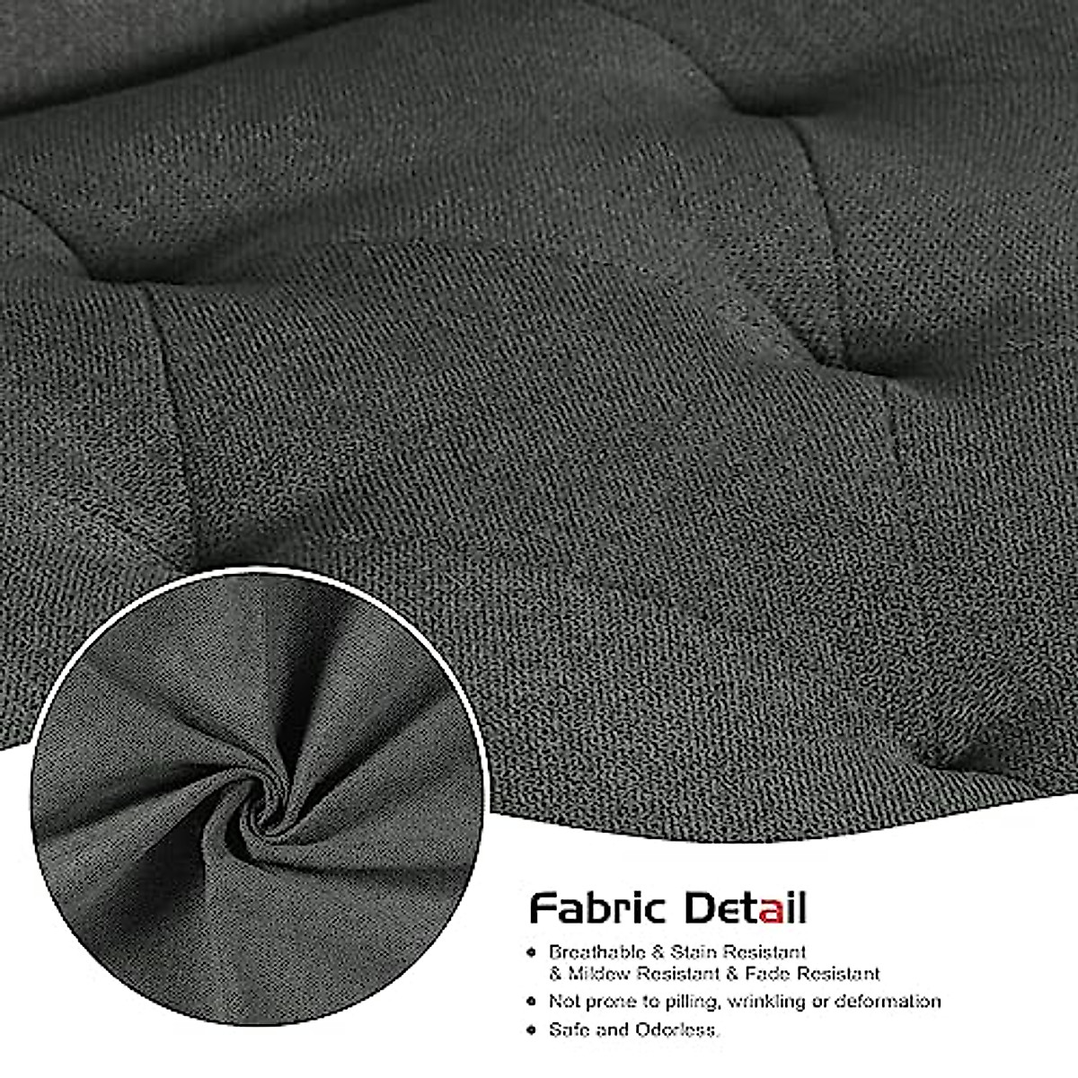 VAMEPOLE Sofa Couch, 62" Small Loveseat Couches w/2 USB Charger Ports & 2 Cup Holders for Living Room Furniture, Tufted Upholstered Comfortable Love Seat, Small Couches for Small Spaces (Dark Grey)