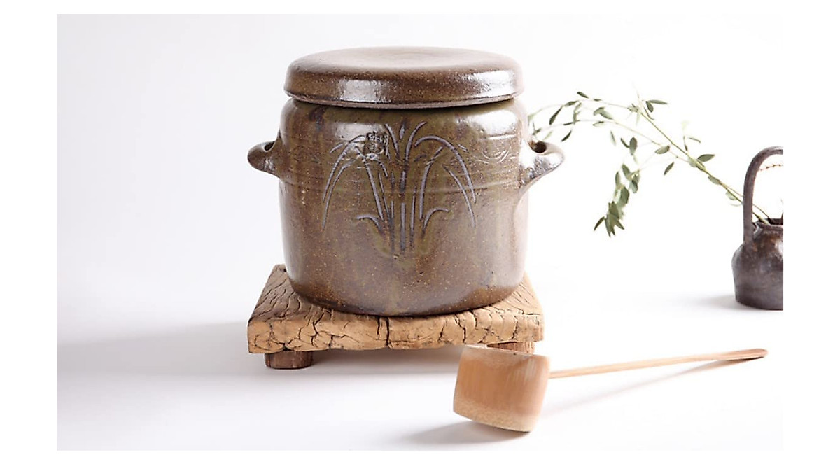 5L Korean Onggi Kimchi Pot - Versatile Storage Jar