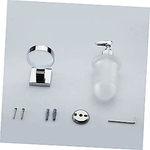 DRESSOOS 304 Stainless Steel Soap Dispenser Wall Mount Liquid Soap Bottle for Bathroom Kitchen Use