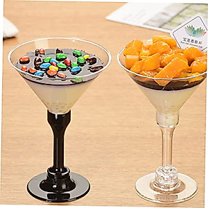 Zerodeko 18 Pcs dessert cup trifle bowl small parfait cups beverage drink cup Clear pudding jelly glass cup plastic pudding cups plastic tumblers Glass Ice Cream Cup yogurt jar Glasses