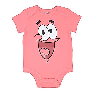 Nickelodeon SpongeBob SquarePants Patrick Squidward Baby Boys 3 Pack Bodysuit Spongebob 0-3 Months