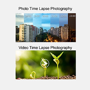 4K 32MP Time Lapse Camera, Construction Outdoor Security Time Lapse Camera, Full Color Full HD Time Lapse Camera with 2.0in LCD Screen, Macro Shooting IP66
