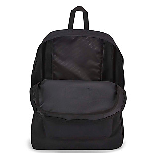 JanSport SuperBreak One School Backpack for Girls, Boys, Black - Durable, Lightweight Bookbag for Teens with 1 Main Compartment, Front Utility Pocket with Built-in Organizer - Premium Backpack