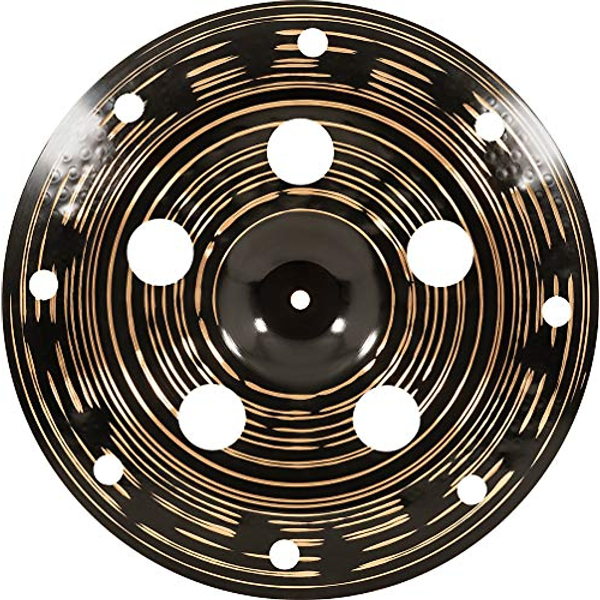 Meinl Cymbals Classics Custom Dark 16" Trash Stack Cymbal for Drum Set, Pair — Made in Germany — B12 Bronze, 2-Year Warranty (CC-16DASTK)