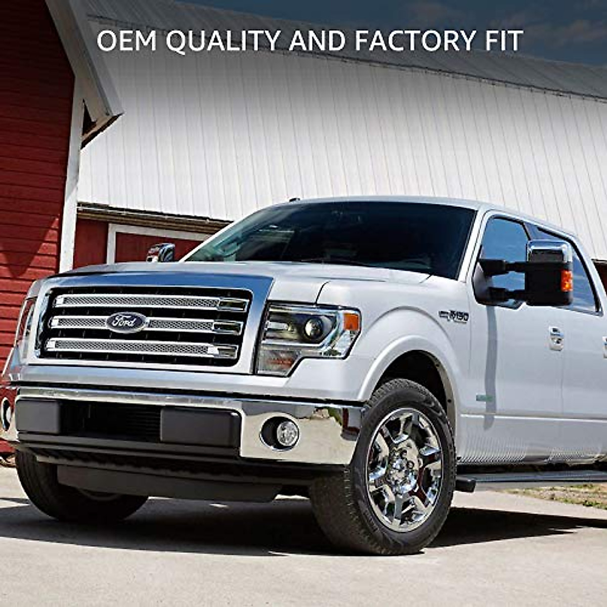 A & UTV PRO Front Bumper Guards Pads, Bumper Cover Caps Compatible with Ford F-150 2009-2014 Left & Right F150 Accessories, Black 2pcs