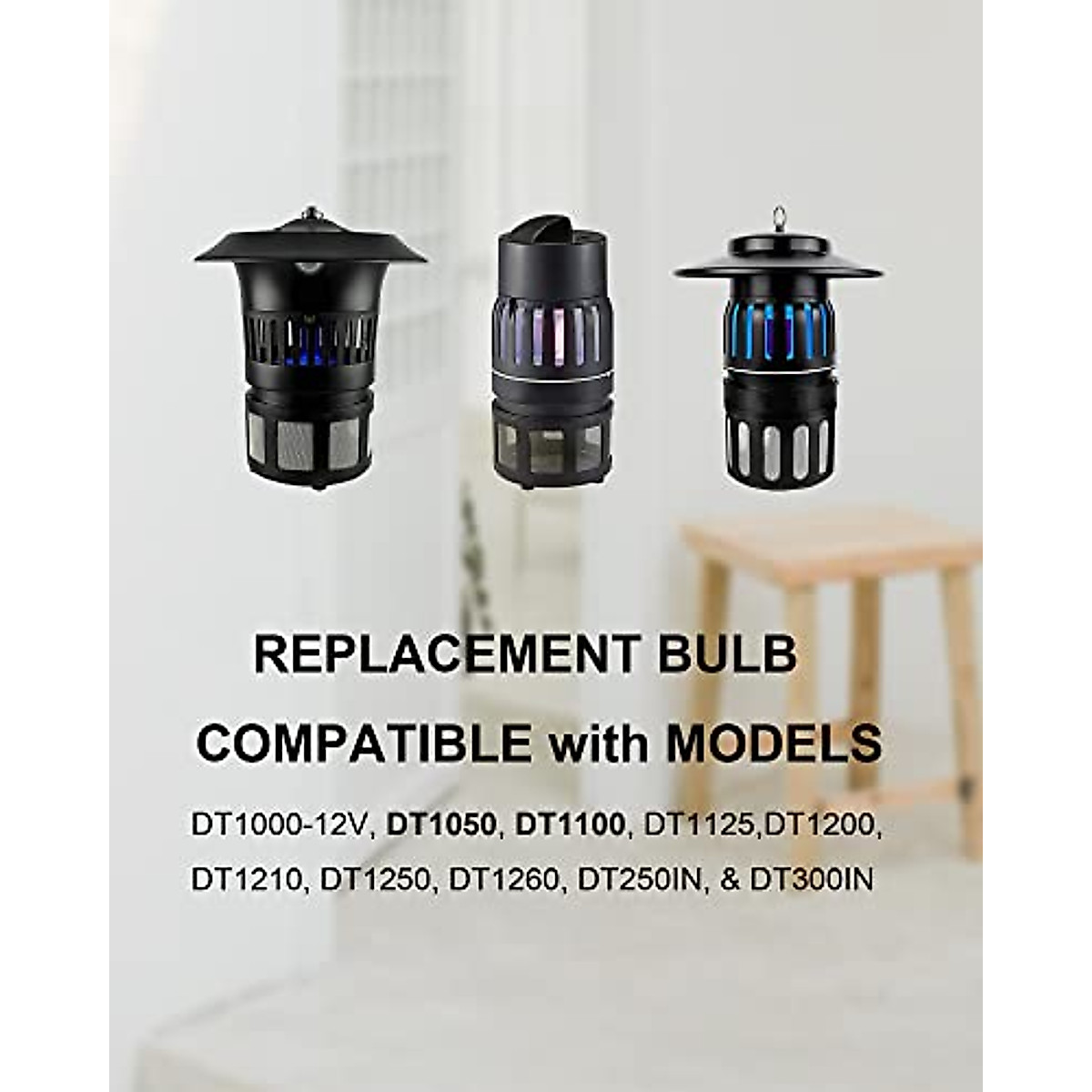 Dichroma 7W 41050 Replacement Bulbs Compatible with Dynatrap DT1050 DT1100 DT1210 DT1250 DT1260 1/2 Acre Insect and Mosquito Trap Light (2 Pack)