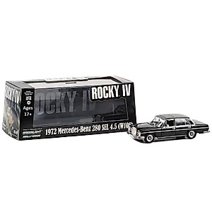 Greenlight 86639 Rocky IV Rocky’s 1972 Mer cedes-Benz 280 SEL 4.5 (W108) 1/43 Scale Diecast