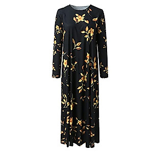LKPJJFRG High Waist Smocked Flowy Tiered Mixi Dress Front tie Batwing Sleeve A line Dress Tie Waist Slim Fit Slit Maxi Dress