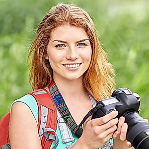 Saintrygo 4 Pieces Woven Vintage Camera Strap for All DSLR SLR Camera Universal Neck Shoulder Strap for Men Women Photographers, 4 Styles