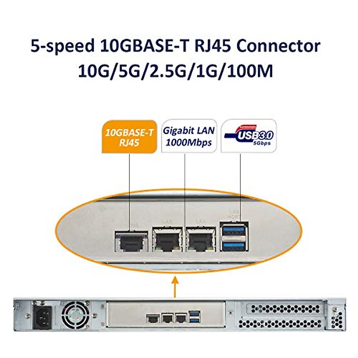 TERRAMASTER U4-111 10GbE NAS 4-Bay Network Storage Server Enterprise-Class Apollo Quad Core 1.5GHz Plex Media Server (Diskless)
