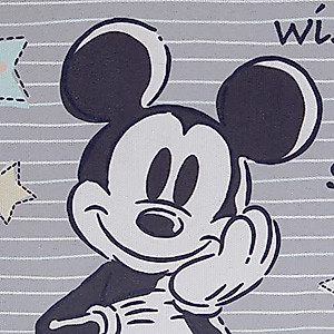 Lambs & Ivy Disney Mickey Mouse Gray Foldable Storage Basket/Container/Bin