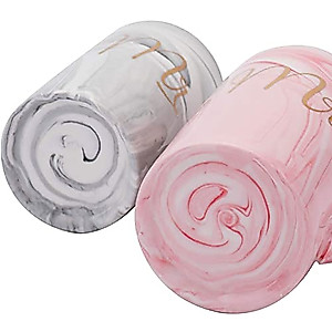 Yesland 13.5 Oz Mr and Mrs Coffee Mugs, Wedding Gifts for Couple/Bride and Groom, Ceramic Marble Cups for Bridal Shower Engagement Wedding, Married Couples Anniversary