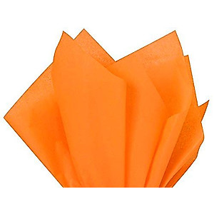 Flexicore Packaging | Orange Tangerine Gift Wrap Tissue Paper | Size: 15"x20" | Count:100 Sheets