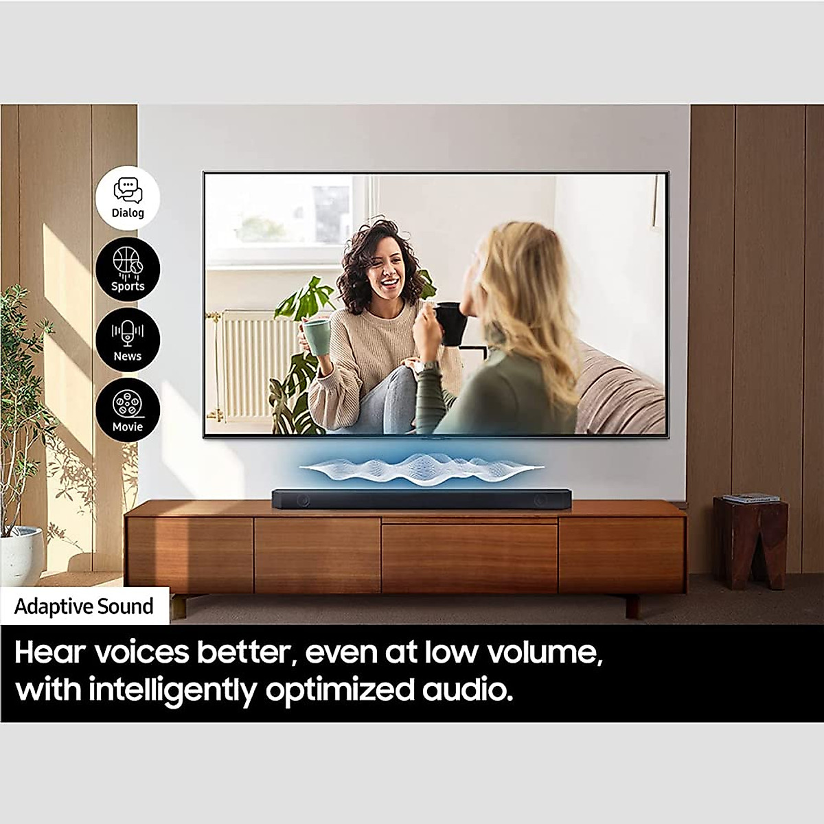 SAMSUNG HW-Q600B 3.1.2ch Soundbar w/Dolby Audio DTS:X (2022) HW-Q600B/ZA Bundle with Sony RF400 Wireless Home Theater Headphones and 2 Deco Gear HDMI Cables