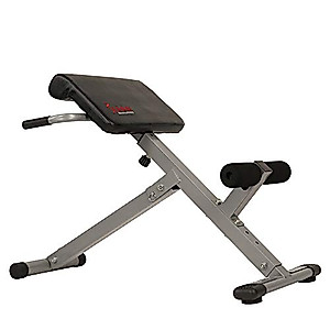 Sunny Health & Fitness SF-BH6629 45 Degree Hyperextension Roman Chair Grey