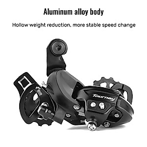 Hycline Rear Derailleur RD-TY300 6/7/8 Speed Direct Mount for Mountain Bike-Black