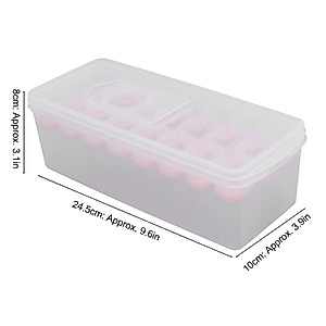 Ice Tray, Stackable Ice Maker Avoid with Lid for Chocolates for Restaurant for Popsicles(Pink)
