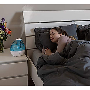 Asukro Ultrasonic Cool Mist Humidifier, Humidifiers for Bedroom And Babies, 360° Adjustable Rotation, Auto Shut Off, 2L