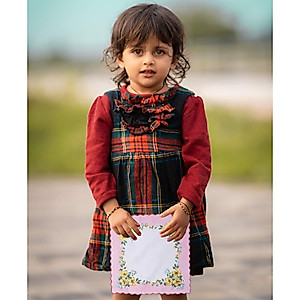 40pcs Women Floral Handkerchiefs Vintage Floral Print Cotton Ladies Handkerchiefs