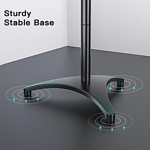 PERLESMITH Speaker Stand Height Adjustable - Extends 19.29" to 44.29" - Holds Satellite Speakers & Small Bookshelf Speakers up to 9 lbs, Floor Stands for Sony Bose Polk JBL Yamaha and Others - 1 Pair