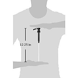 4-Pack Black Coffee Syrup Pump Dispenser, Fits 750ml 25.4oz Torani, Starbucks, Skinny, DaVinci, Monin Bottles, Coffee Syrup Dispenser