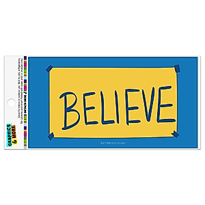 Ted Lasso Believe Automotive Car Refrigerator Locker Vinyl Magnet